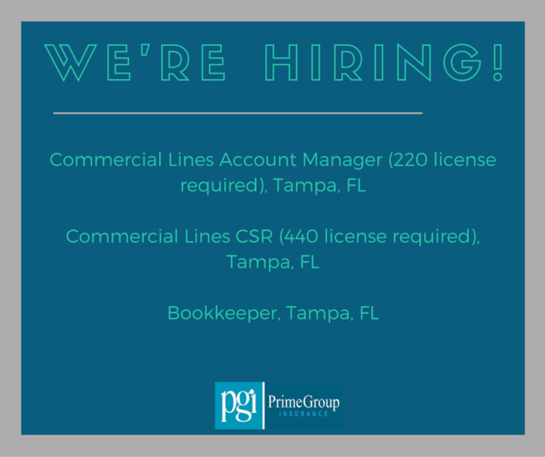 We’re Hiring! | PrimeGroup Insurance